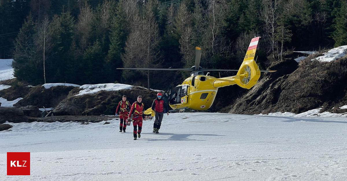 Skifahrer gestürzt: Nach Skiunfall am Salzstiegl war der Hubschrauber im Einsatz